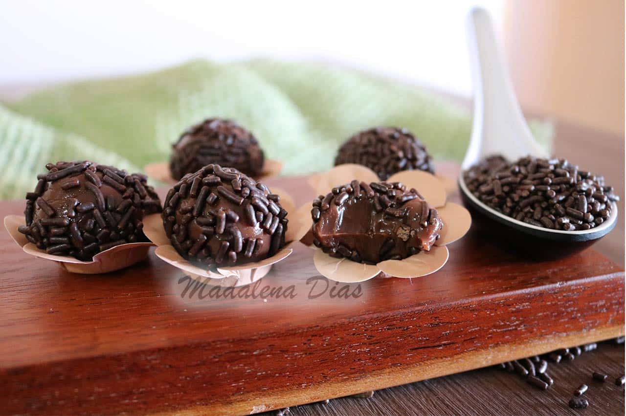 Brigadeiro com Óleo Coco - Cozinhando com a Mada